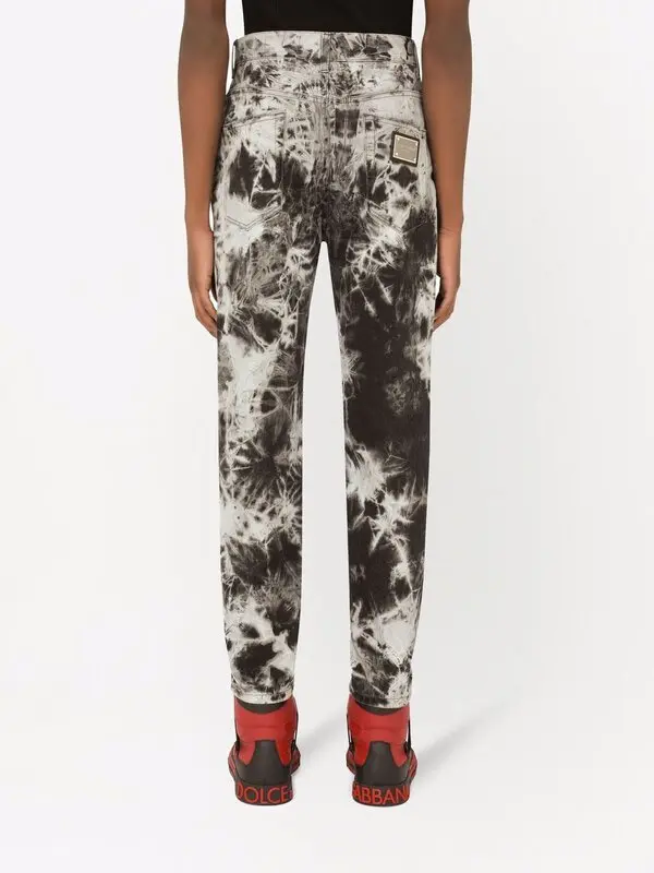 Dolce & Gabbana Acid-wash Two-tone Jeans