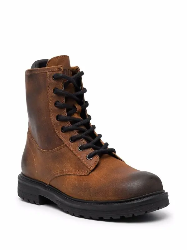 DIESEL® Distressed Combat Boots