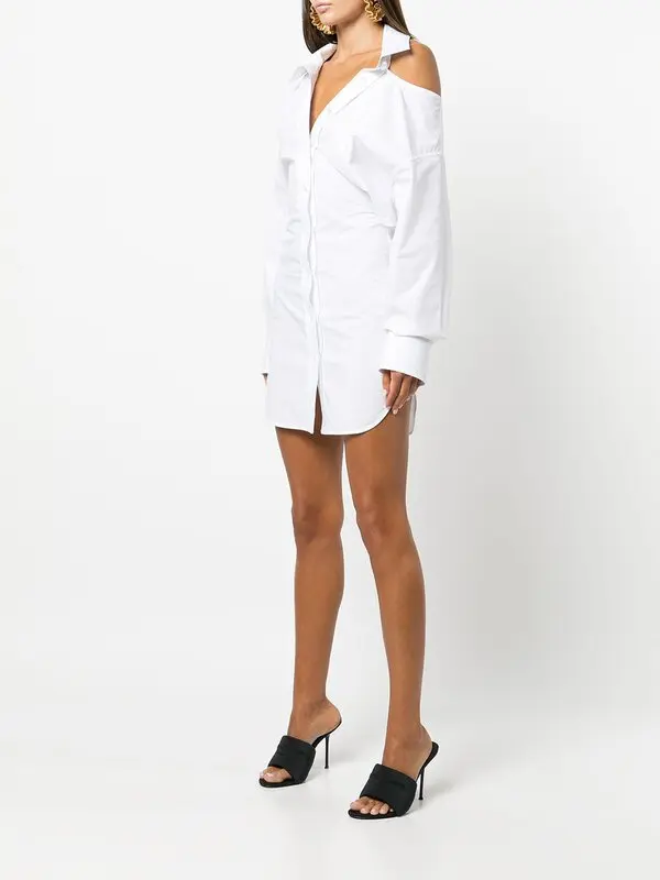 alexander wang cut out shirt dress Alexander Wang Silk Charmeuse Double Shirtdress