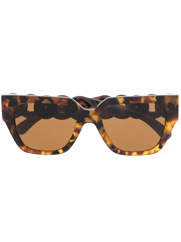 Versace Oversize-frame Sunglasses - Brown