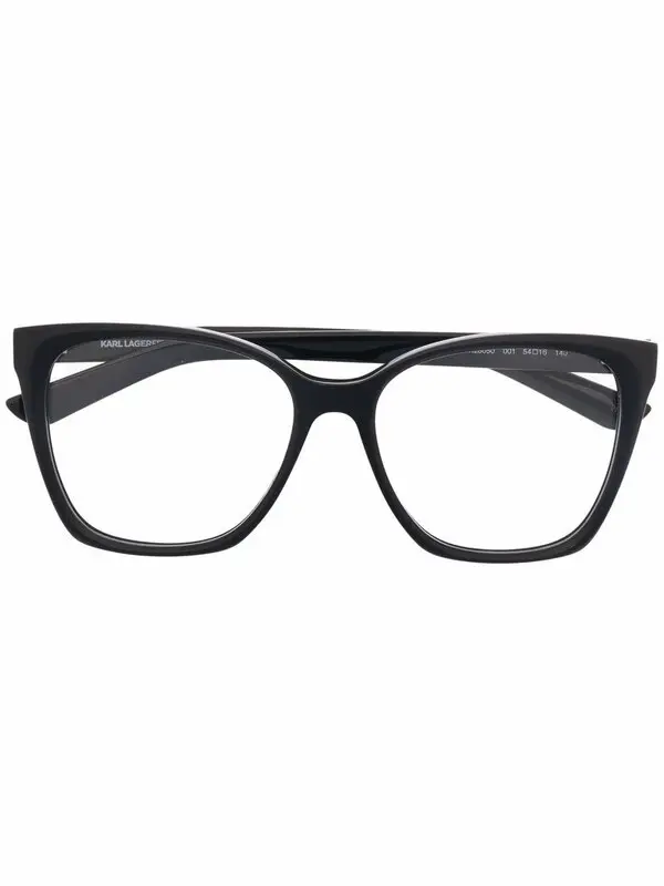 Karl Lagerfeld Square Frame Eyeglasses - Black