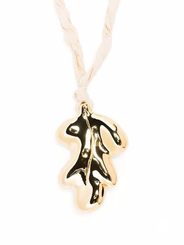 JIL SANDER Foliage Pendant Necklace