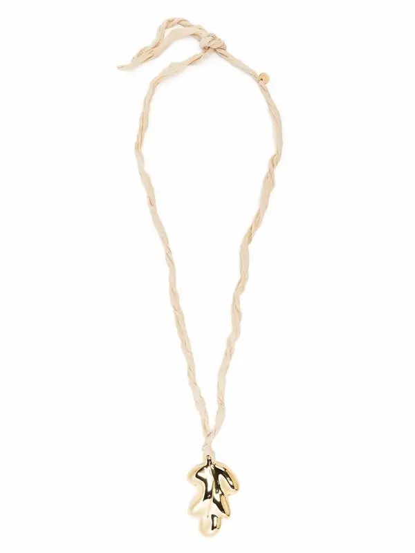 JIL SANDER Foliage Pendant Necklace