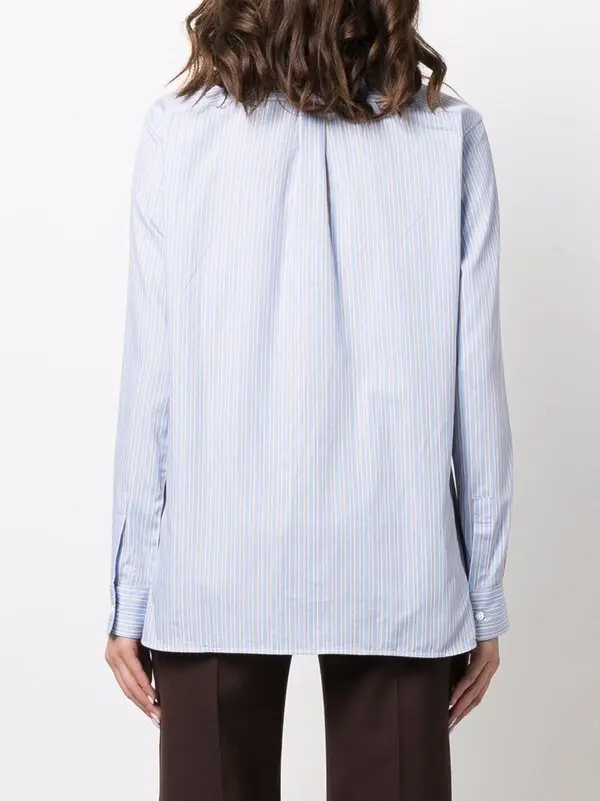 Aspesi Striped Cotton Shirt - Blue