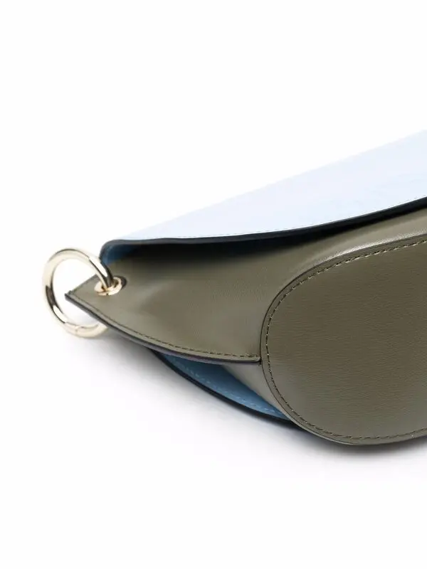 GANNI Recycled-leather Saddle Bag