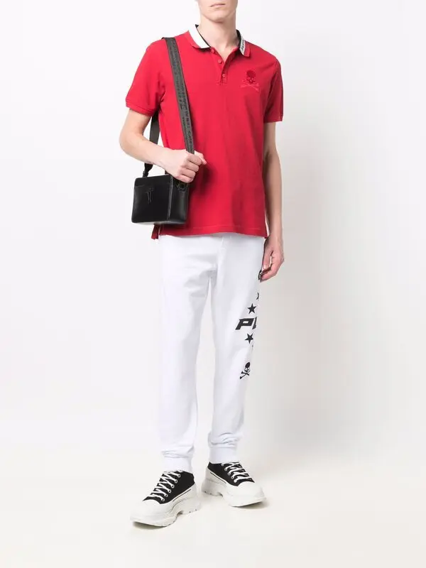 Philipp Plein Logo Drawstring Tracksuit Bottoms - White