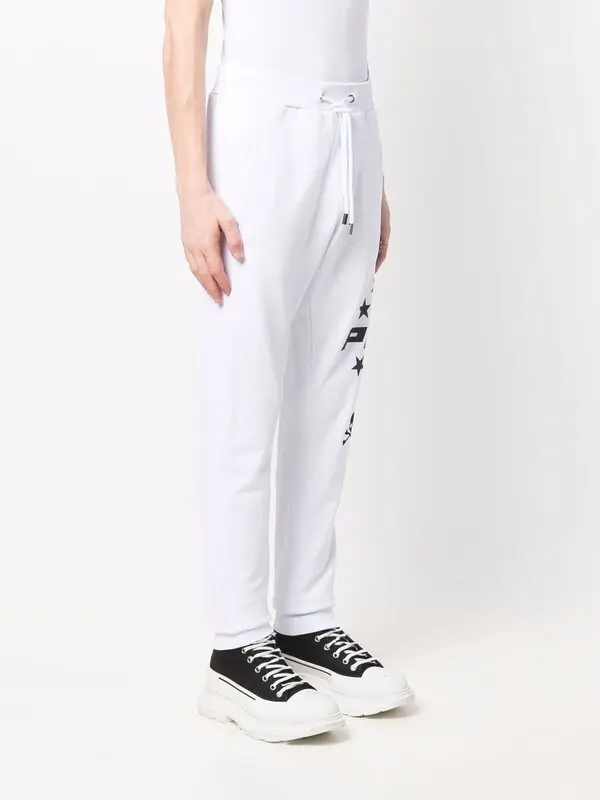 Philipp Plein Logo Drawstring Tracksuit Bottoms - White