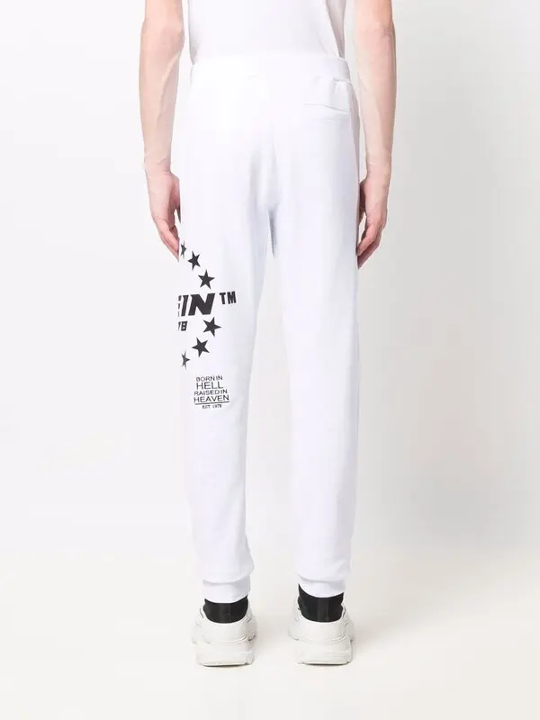 Philipp Plein Logo Drawstring Tracksuit Bottoms - White