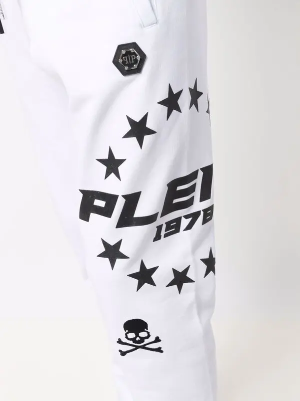 Philipp Plein Logo Drawstring Tracksuit Bottoms - White
