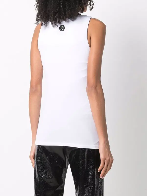 Philipp Plein Rhinestone-embellished Skull Tank Top