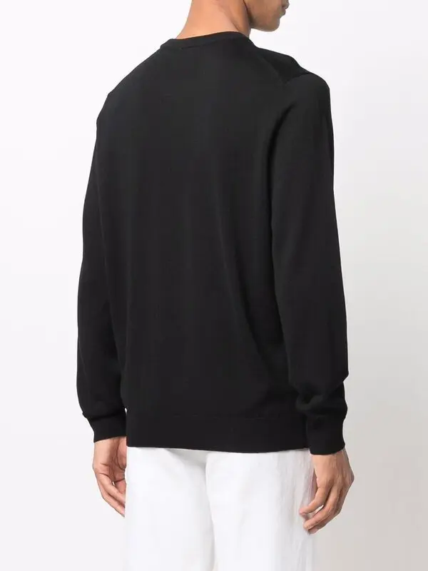Lacoste Logo Embroidered Sweatshirt - Black