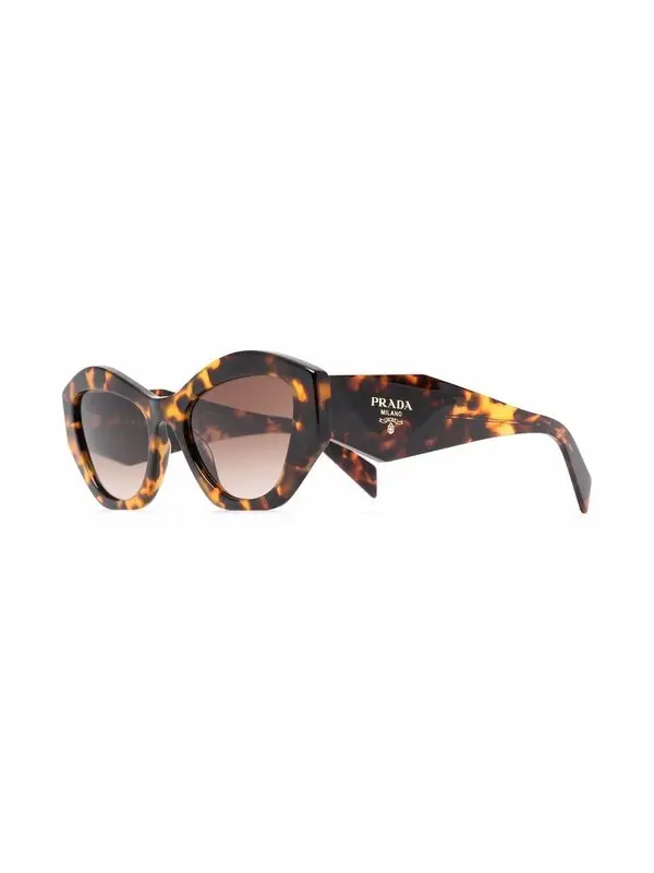 Prada Tortoiseshell Oversize-frame Sunglasses
