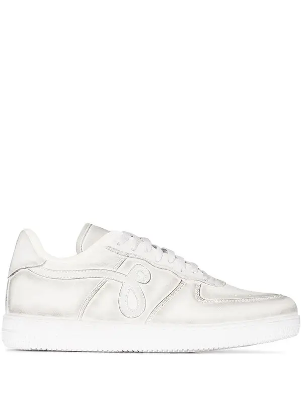 JOHN GEIGER Gf-01 Tweed Distressed-effect Sneakers