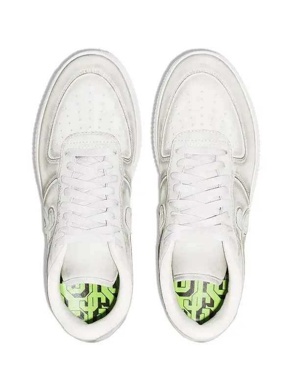 JOHN GEIGER Gf-01 Tweed Distressed-effect Sneakers