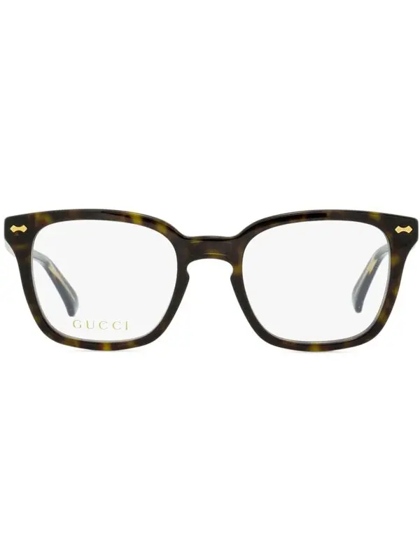 Gucci Square-frame Glasses - Brown