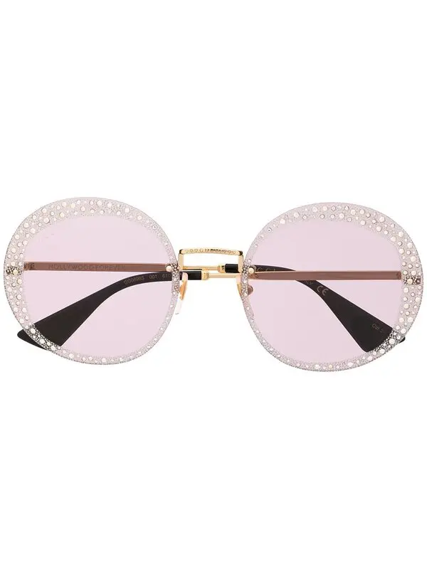 Gucci Crystal-embellished Sunglasses - Multicolour