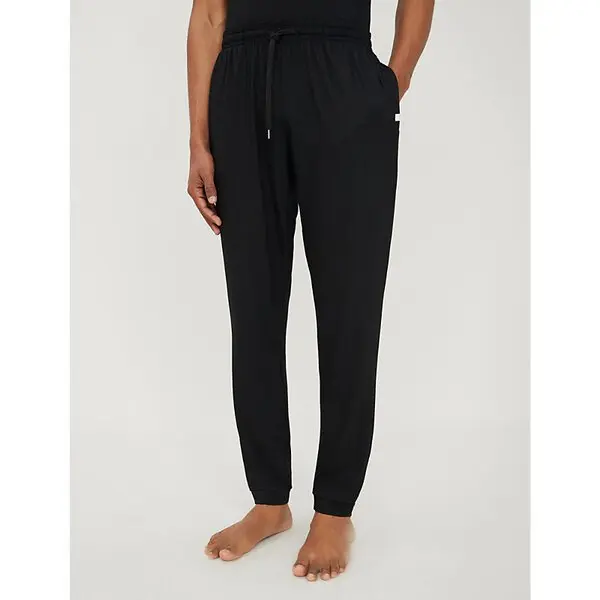Derek Rose Basel Stretch-modal Pyjama Bottoms Xxl - Black