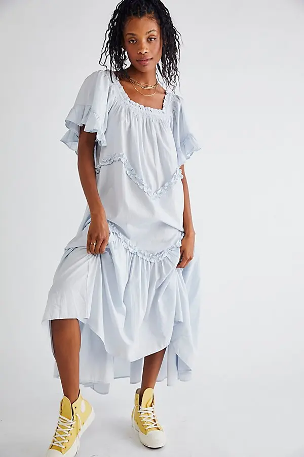 knee length dresses for ladies Foolish Heart Midi Dress by Free People – Giana Rose Couture main image 0