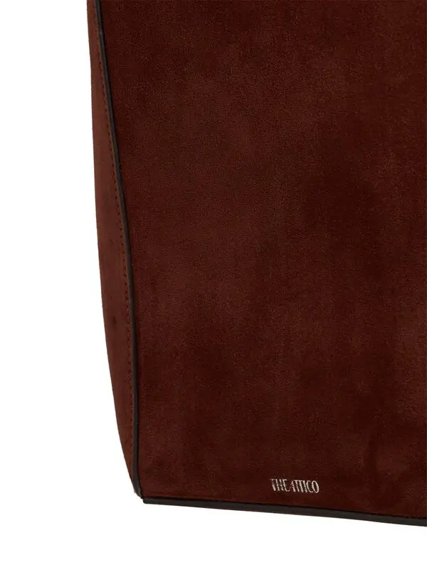 Attico Large 12 Pm Suede Shoulder Bag
