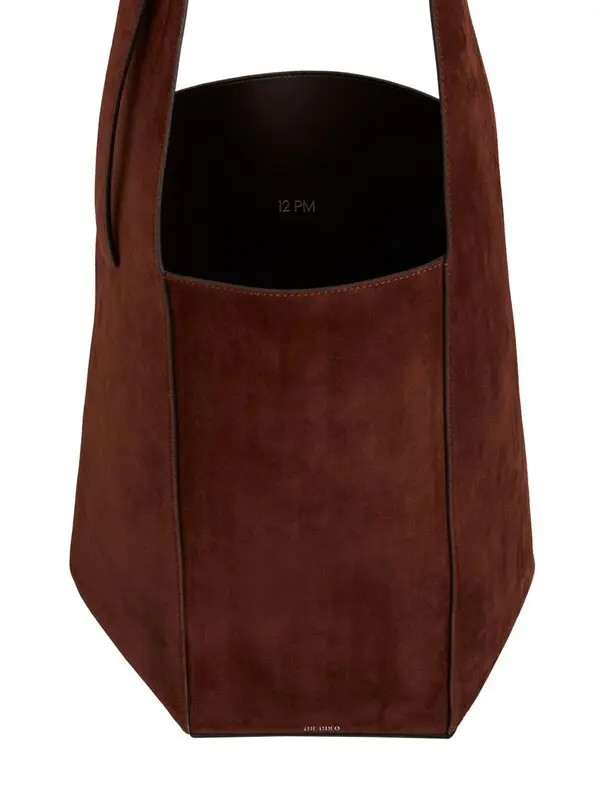 Attico Large 12 Pm Suede Shoulder Bag