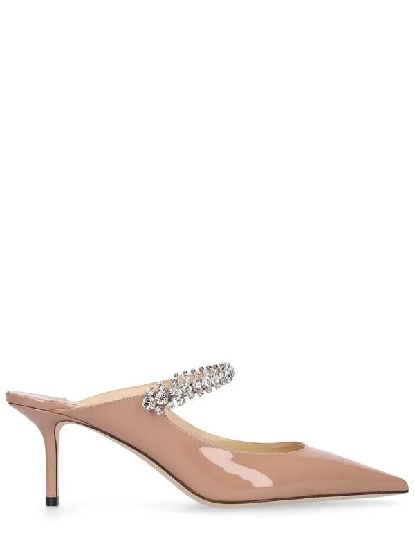 JIMMY CHOO 65mm Bing Patent Leather Mules