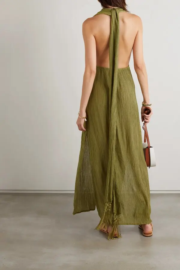 green emerald velvet dress Savannah Morrow Verita Dress in Agave  Coco & Lola