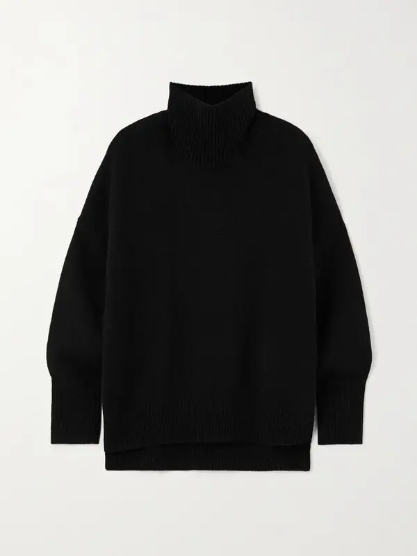 LISA YANG Heidi Cashmere Turtleneck Sweater - Black