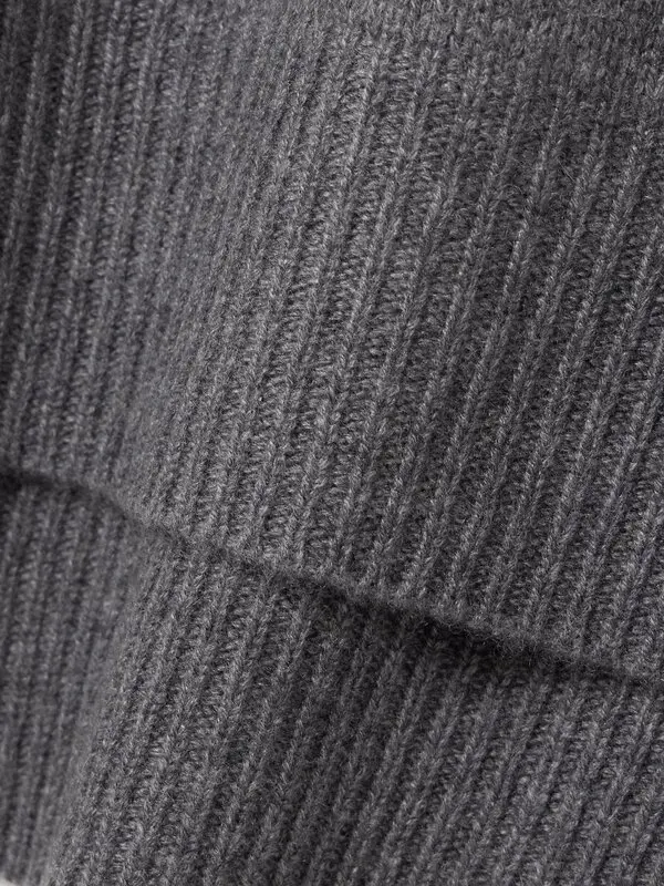 LISA YANG Heidi Cashmere Turtleneck Sweater - Gray