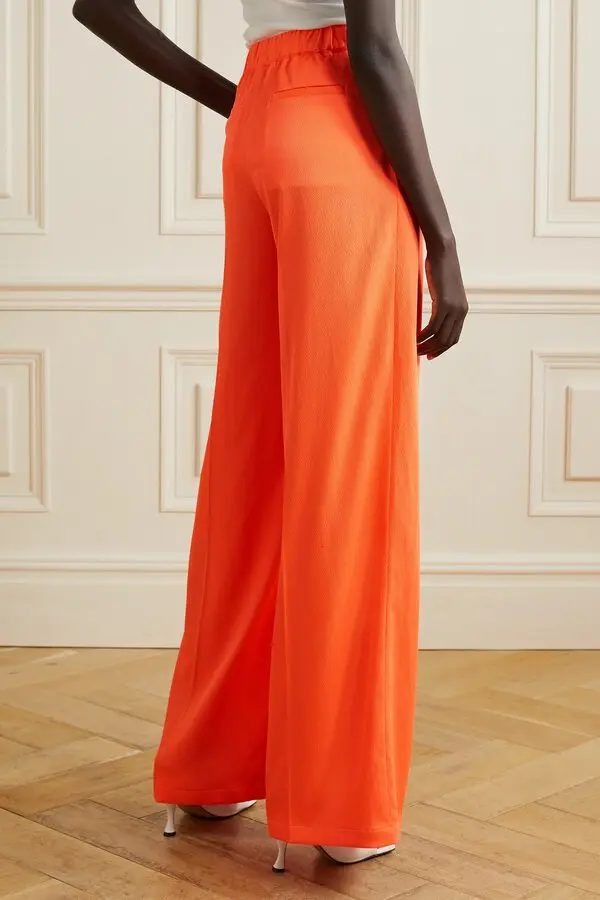 Christopher John Rogers Wide-leg Twill Pants