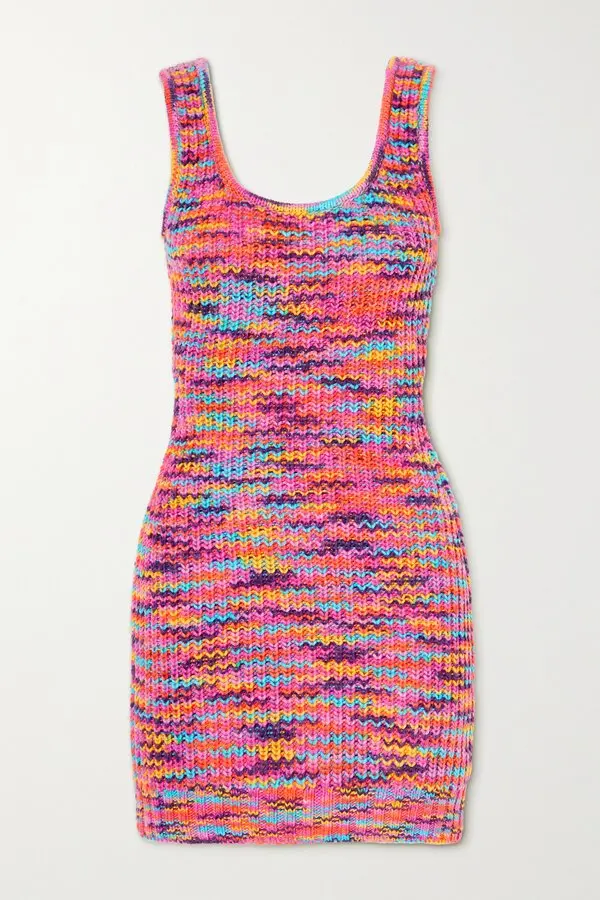 Staud Gardenia Knitted Mini Dress
