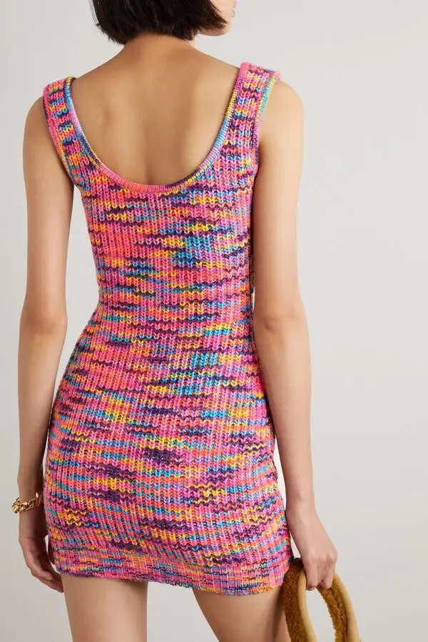 Staud Gardenia Knitted Mini Dress