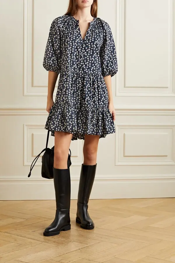 apiece apart mini mitte dress Apiece Apart Sweet Blue Mini Mitte Dress | Sweet Blue