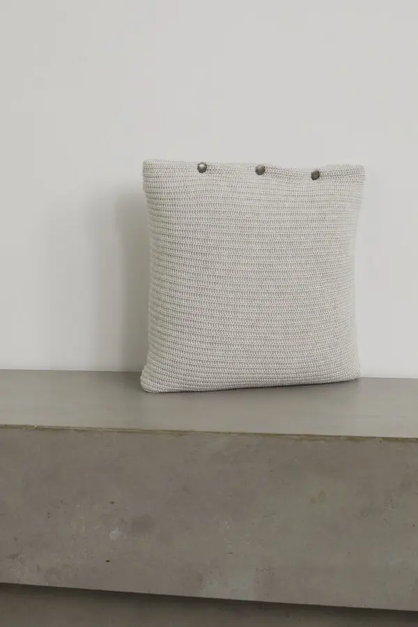 Brunello Cucinelli Ribbed Cashmere Down Cushion
