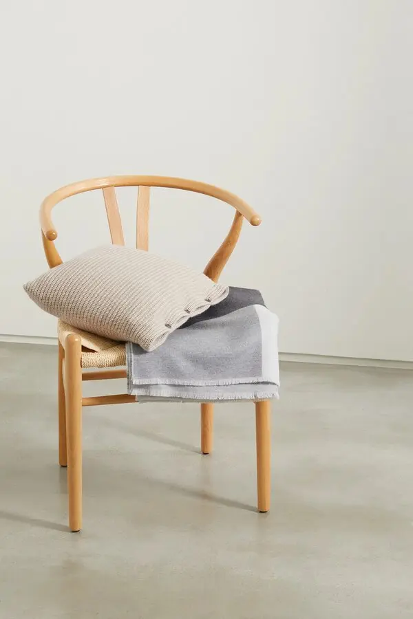 Brunello Cucinelli Ribbed Cashmere Down Cushion