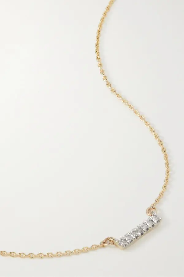 STONE AND STRAND 10-karat Diamond Necklace - Gold