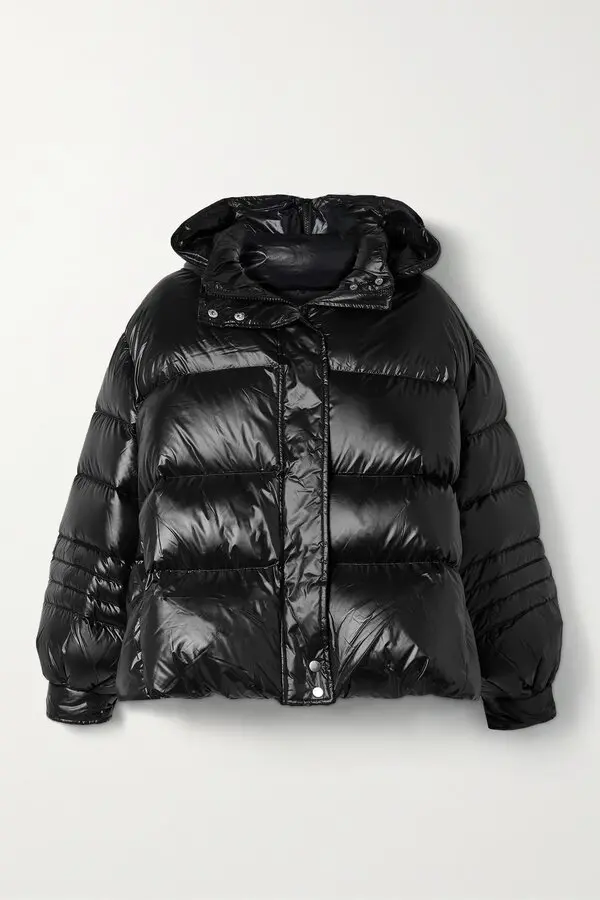 THE FRANKIE SHOP Val Hooded Quilted Recycled Shell Down Jacket