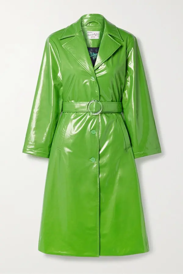 HVN Caitlin Pvc Trench Coat