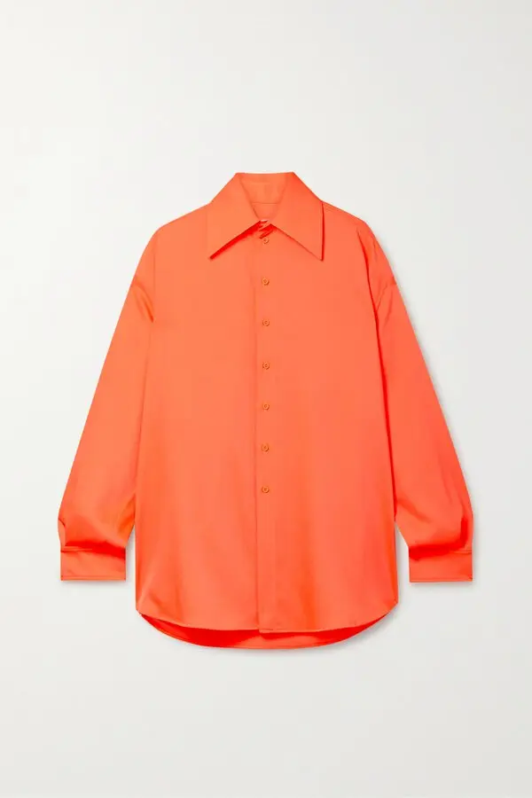 Christopher John Rogers Oversized Crepe Shirt