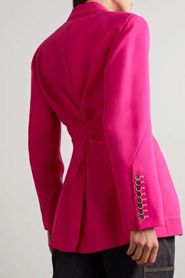 Christopher John Rogers Crepe Blazer