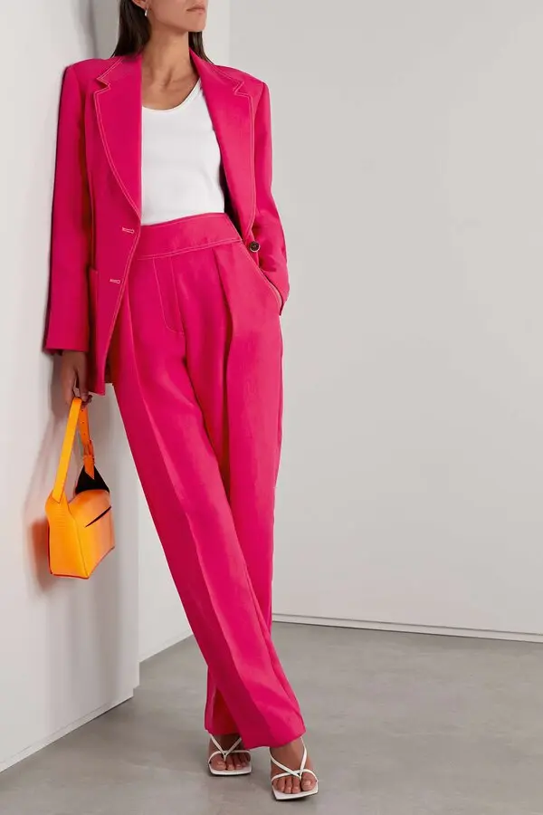 Christopher John Rogers Crepe Blazer