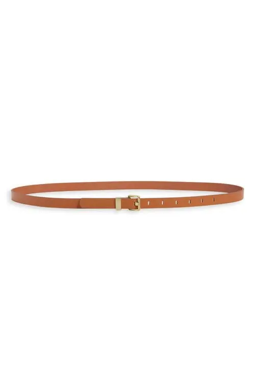 Nordstrom Metal Keeper Leather Belt - Tan