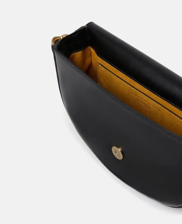 Stella McCartney Frayme Medium Flap Shoulder Bag - Black