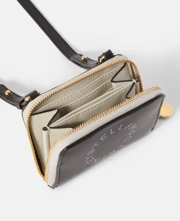 Stella McCartney Logo Zip Strap Cardholder