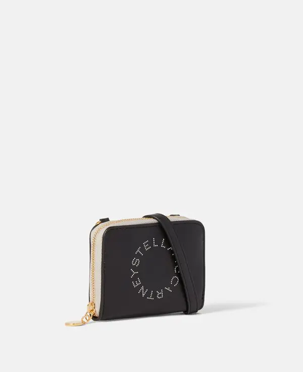 Stella McCartney Logo Zip Strap Cardholder