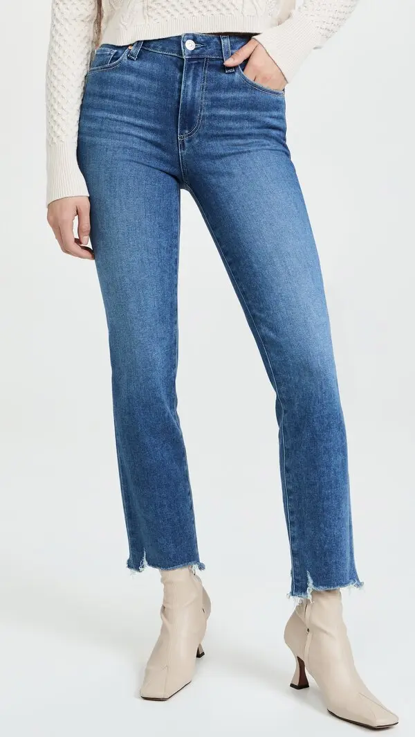 Paige Cindy Jeans With Destroyed Hem