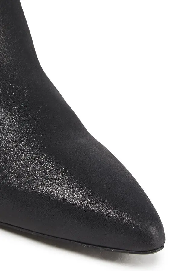Zimmermann Gathered Metallic Leather Boots