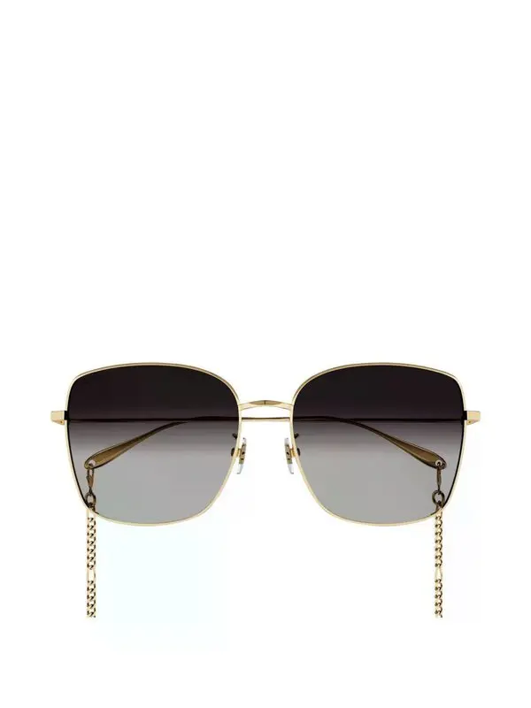 Gucci Oversized-frame Gradient Sunglasses - Gold