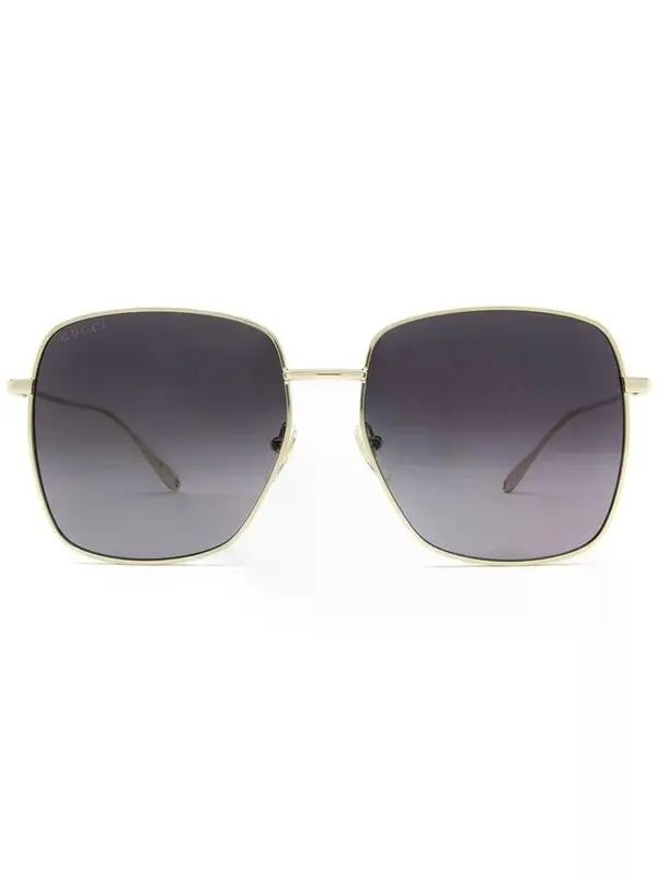 Gucci Oversized-frame Gradient Sunglasses - Gold