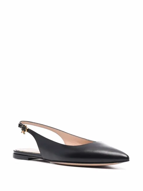 GIANVITO ROSSI Slingback Leather Pumps