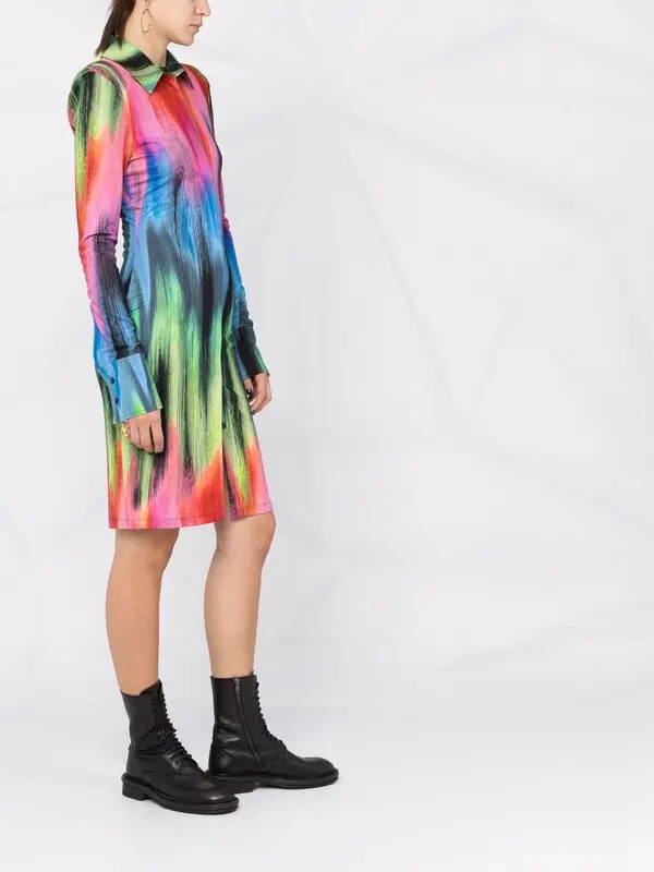 Attico Graphic-print Shirtdress